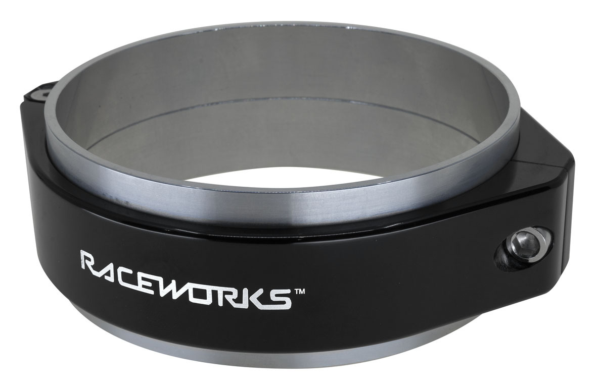 Raceworks 5.0in Black Aluminium Intercooler Pipe Clamp IPC-500ABK